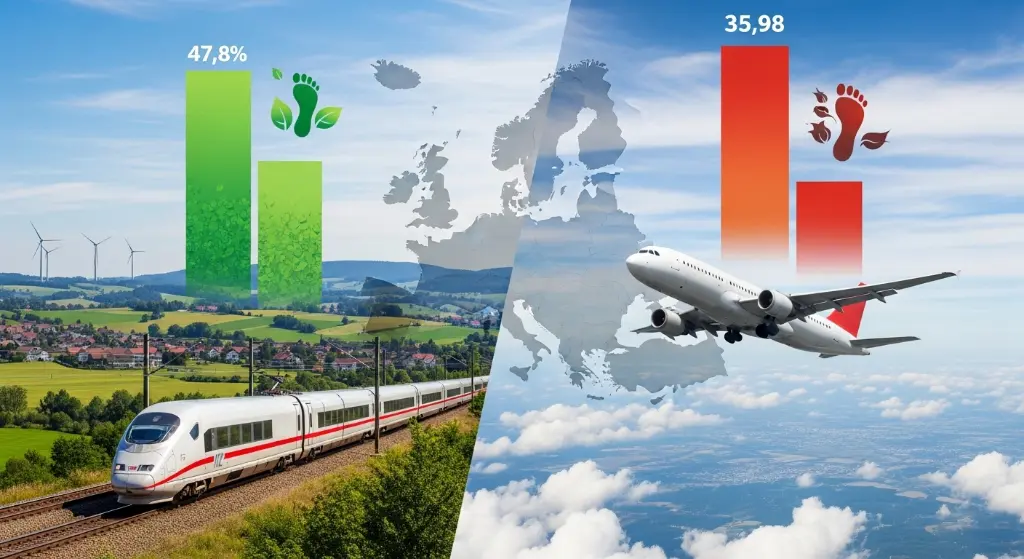 Carbon Footprint: Train vs Plane in Europe – A Data Breakdown